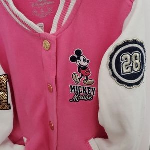 Disney | Jackets & Coats | Disney Mickey Mouse Letterman Varisty Jacket ...